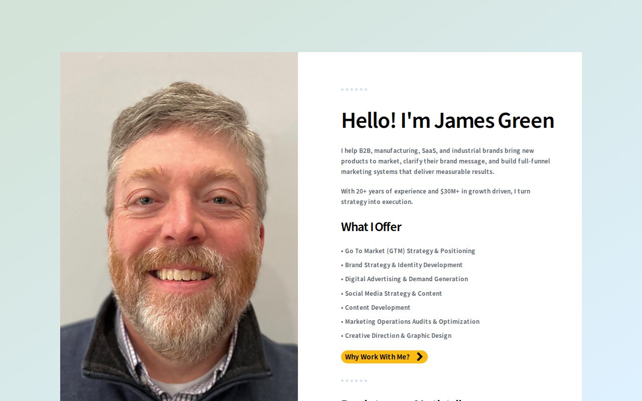 James Green - Marketing Consultant